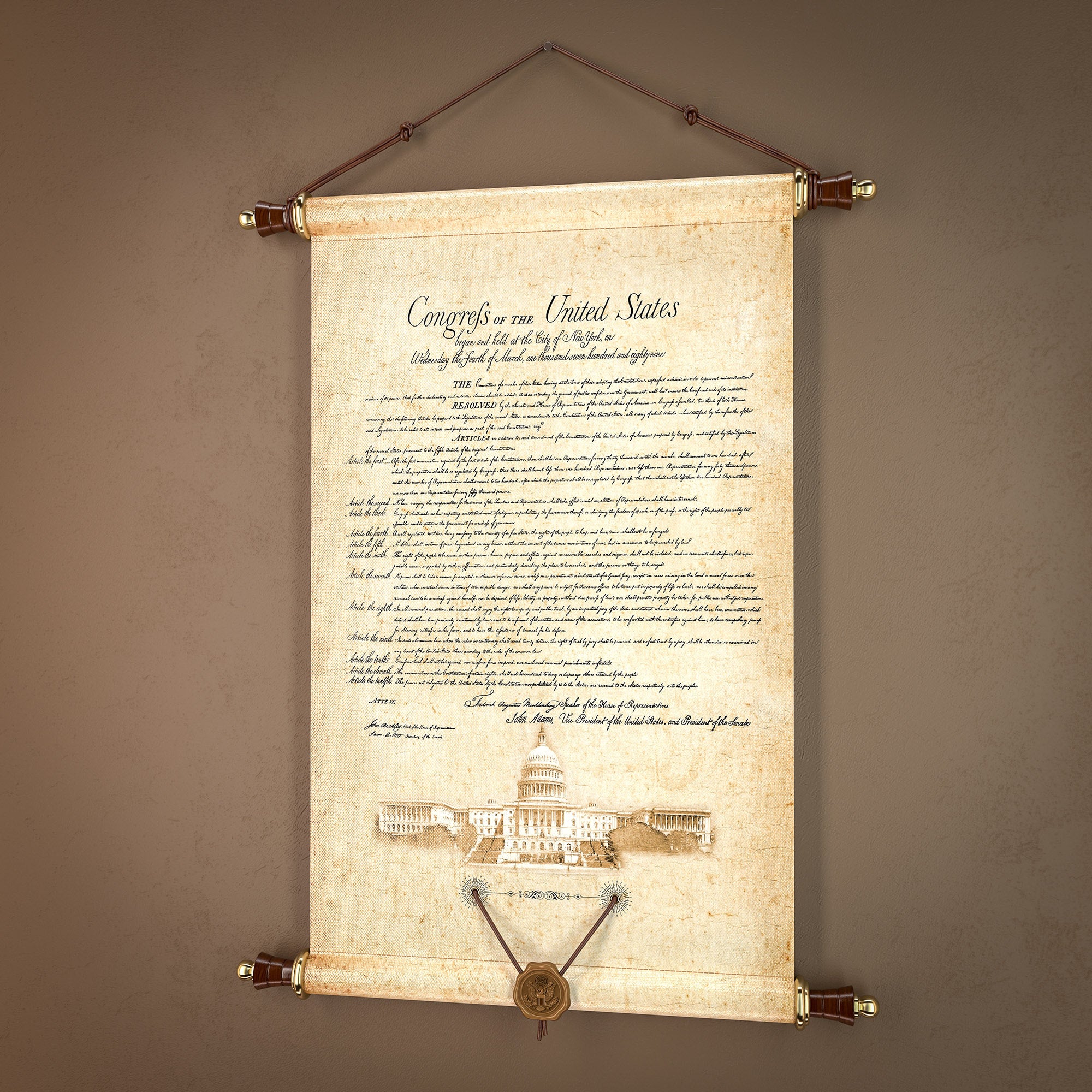 Bill Of Rights Scroll